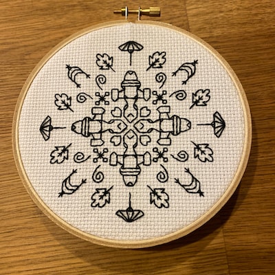 Botanical Blackwork Sampler - Etsy