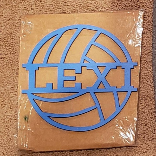Volleyball Name Sign, Nursery Decor, Personalized Wood Sign, Volley ...