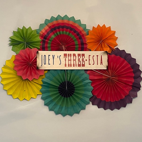 Mexican Fiesta Fan Decorations, Fiesta Banner Party, Cinco De Mayo ...