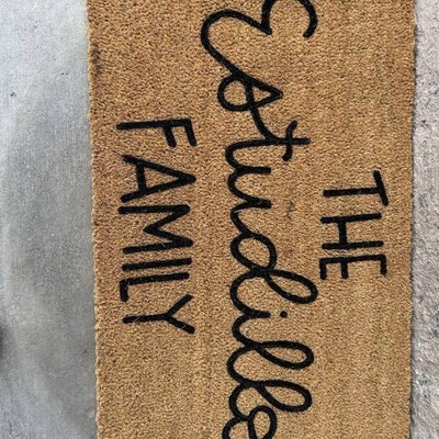 Face Doormat . Welcome Mat . Gift for Her . Coir Mat . Custom Door Mat ...