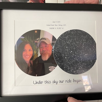 Custom Star Map by Date Night Sky Constellation Map, Personalized Star ...