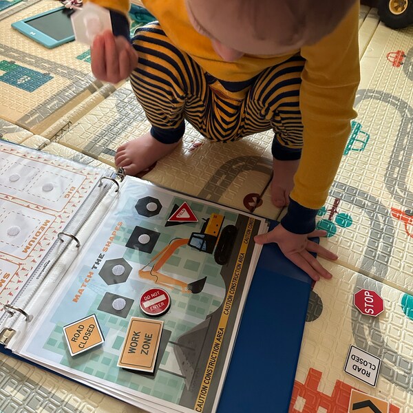 Construction Trucks and Vehicles Busy Book Bundle: Printable Toddler ...