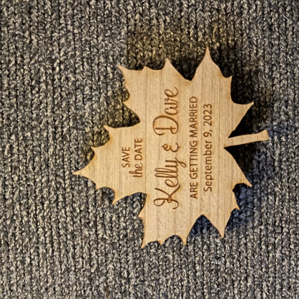 Fall Save the Date Magnet With Cards, Wedding Maple Leaf Save-the-dates ...