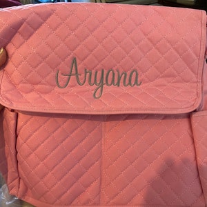 Personalized Baby Diaper Bag Set Custom Monogram /name Embroidered Gift ...