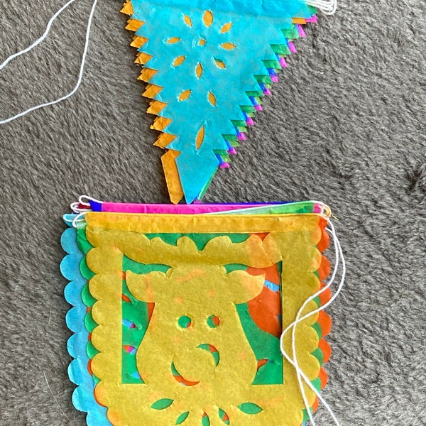 CHRISTMAS Papel Picado, MINI Papel Picado, Christmas Banner, Papel ...