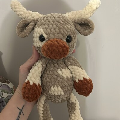 Longhorn Crochet Pattern Longhorn Cow Pattern, Amigurumi Longhorn Cow ...