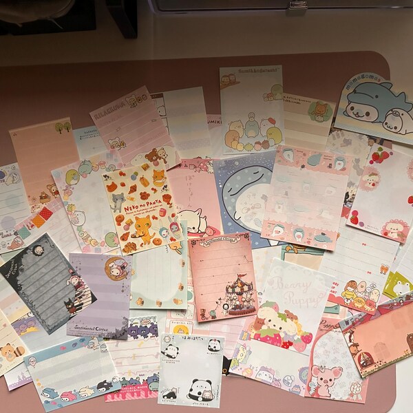 30-piece Medium-sized Kawaii Bill/coupon Style Loose Memo Sheets.vintage/rare/nip Japanese ...