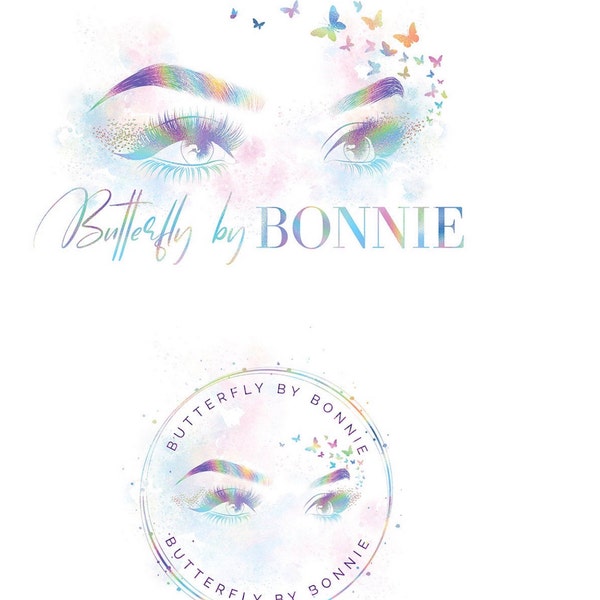 Editable Lash Logo, Makeup Artist Logo, Eyelash Logo, Lash Extensions ...