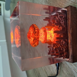 Explosion Bomb Resin Lamp, Atomic Bomb Diorama, Nuke Bomb Fallout 4 ...