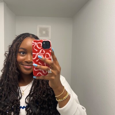 Bicoloured Black & Cream Tough iPhone Case iPhone 15 14 13 12 11 Pro ...