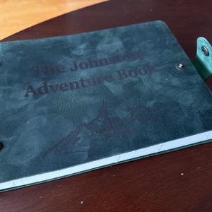 Leather Personalized Adventure Book for Couple, Honeymoon Memory Book ...