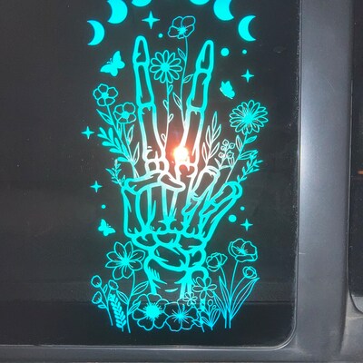 Middle Finger Breast Cancer Ribbon Decal FCK Cancer Breast Cancer ...