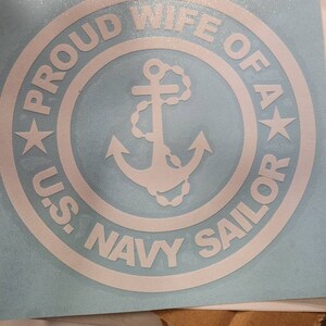 United States Navy Veteran Car Truck Van Window or Bumper Sticker Vinyl ...