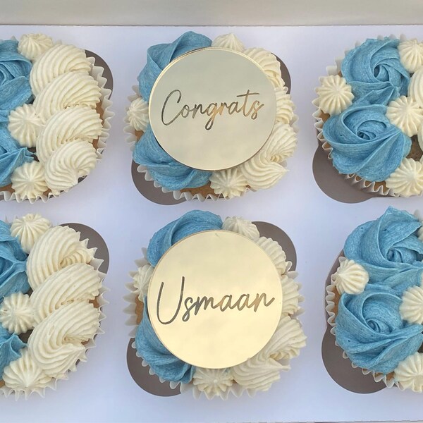 Acrylic Cake Disc, Cake Toppers, Gift Tags, 5cm Discs - Etsy