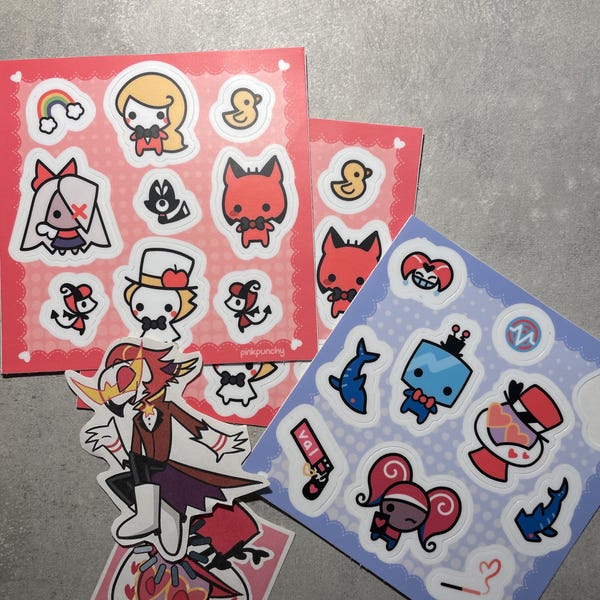 Hazbin Hotel MINI Vinyl Sticker Sheets - Etsy