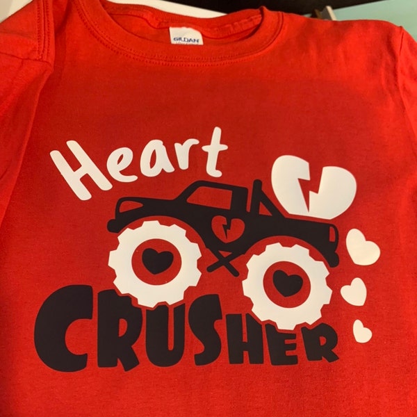 Valentine's Monster Truck Svg, Boys Valentine Cut Files, Valentine's ...