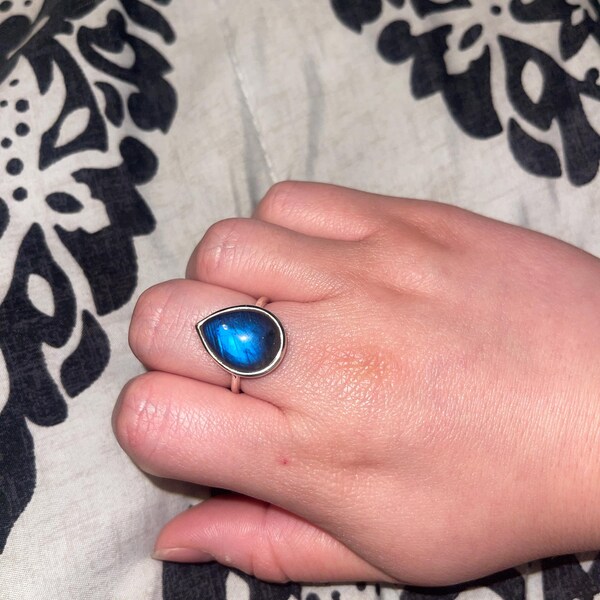 Natural Opal Ring Set Multi Flashy Opal Ring or Her 14K Gold Handmade ...