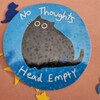 No Thoughts Head Empty / Cat Sticker / Vinyl Sticker / Journaling ...