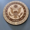 Official US Space Force Plaque on a 15in Round Laser Engraved Wood ...