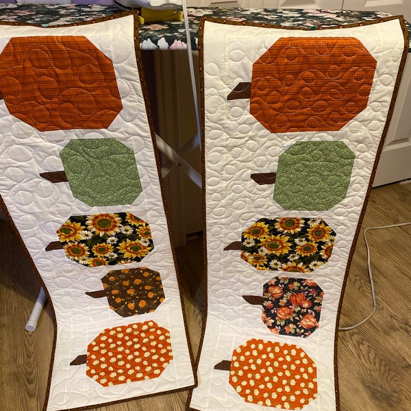 Pumpkin Table Runner - PDF Pattern - Etsy