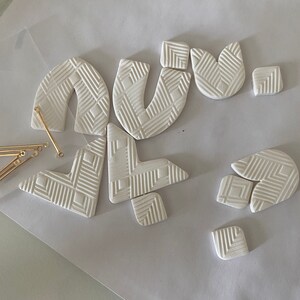 Chevron Polymer Clay Shape Cutter 45mm Width Earring Making - Etsy