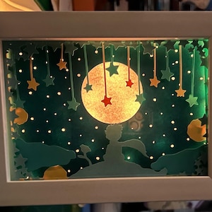 3D Family Shadow Box Svg Files for Cricut Layered Lightbox | Etsy