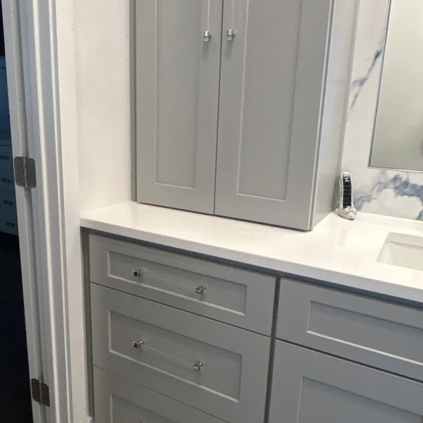 Custom Lucite Sink Base, Vanity Legs, Brass Sink Pedestal , Powder Room ...