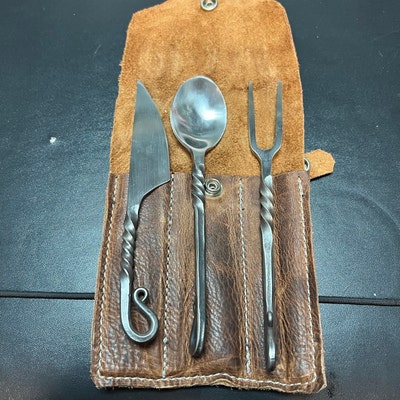 Camping Utensils, Hand Forged Utensils, Hand Forged Fork, Hand Forged ...