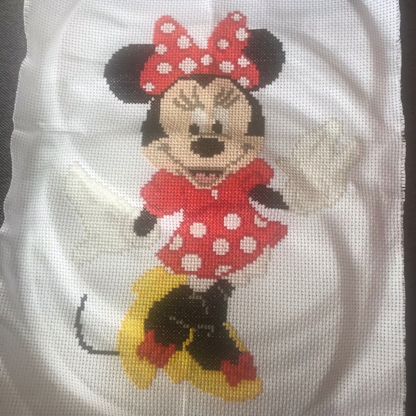 MINNIE MOUSE in Red Cross Stitch Pattern PDF, Embroidery Chart Cute ...