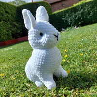 Crochet Pattern Realistic Mini Bunny Rabbit Amigurumi English PDF ...