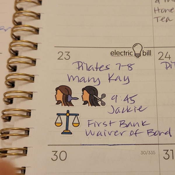 Haircut Planner Stickers Hair Cut Planner Stickers Hair Day Stickers ...