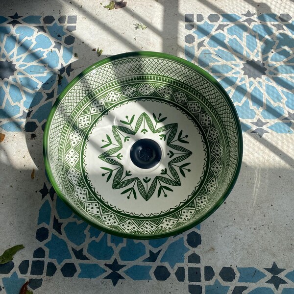 Moroccan Ceramic Wash Basin-handmade Ceramic Bathroom Sink-kitchen Tub ...