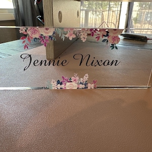 Custom Engraved Table Decor Nameplate, Desk Sign for New Office, Unique ...