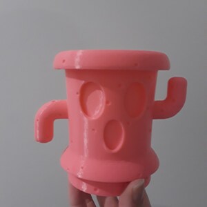 3D Printed Hand-painted Gyroid Lloid Succulent Planter Vase | Etsy