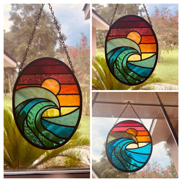 Stained Glass Heart Suncatcher, Valentine Window Hanging, Valentines ...