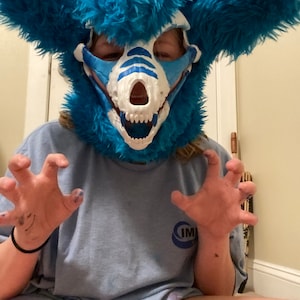 Wolf Skull Realistic Bone Spooky Mask Movable Moving Hinge - Etsy