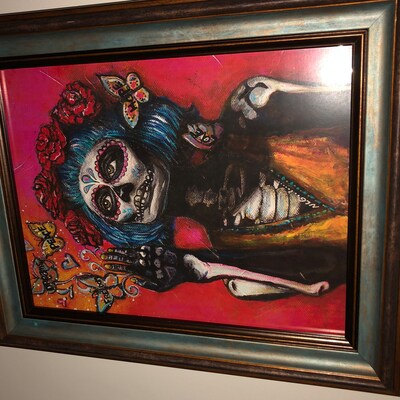 Frida Kahlo Art Print, Frida Wall Decor, Frida Illustration, Chicana ...