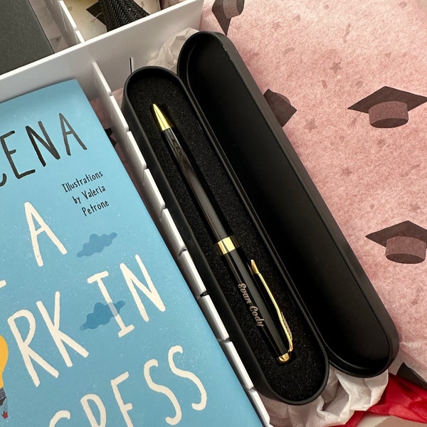 Personalized Ribbed Ball Pen Set, Custom Pen Set, CPA Gift, Gift for ...