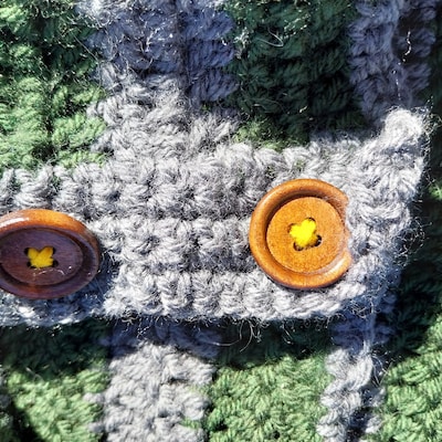 5 Large Wooden Buttons 1 Inch 28mm Wood Buttons Leaf Pattern Coconut ...