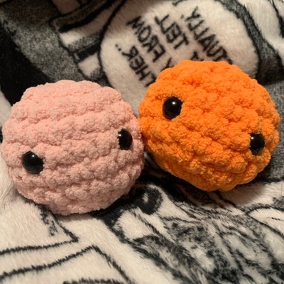 Stress Ball Plushies Soft and Fluffy Crochet Amigurumi anxiety Balls ...