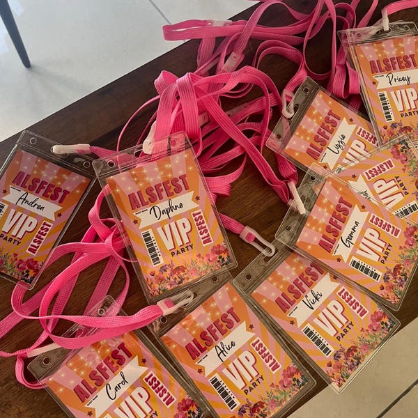 Personalised Party Lanyards Festival Decor Hen Do - Etsy UK
