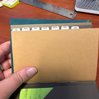 Mini Monthly Tab Planner Stickers: Attachable Month Divider Tabs ...