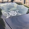 Triple Goddess Hecate Vinyl CAR DECAL, Pagan Wiccan Art, Triple Moon ...