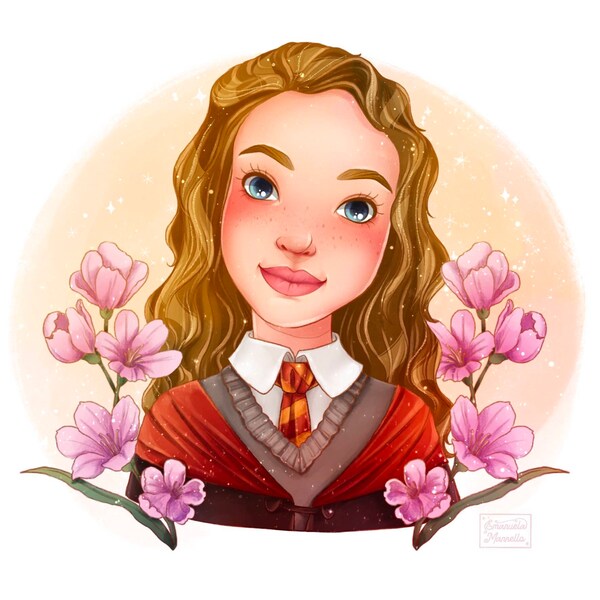 MAGIC STUDENT PORTRAIT | Custom Portrait | Illustration Portrait ...