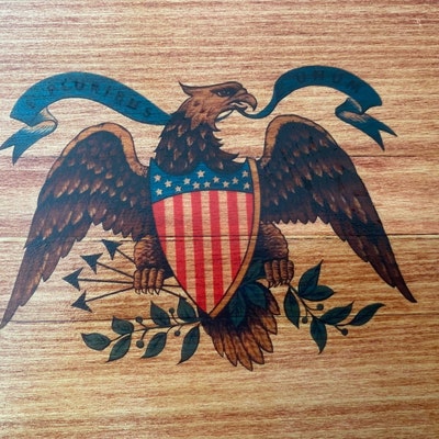Vintage Image Patriotic Early American Eagle Furniture Transfers ...