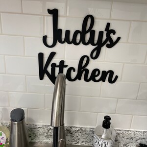 Custom Kitchen Sign. Personalized Kitchen Sign. Wood Word - Etsy