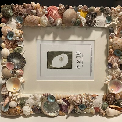 Sea Glass Wreath, Beach Glass Wreath, Beach Decor Sea Glass Wall Art ...
