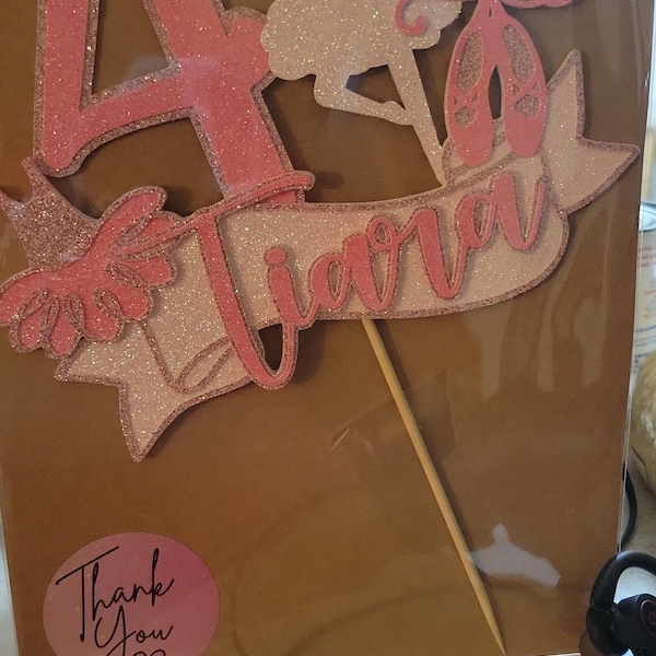 Personalized Graduation Cake Topper Glitter Cardstock Congrats Grad ...