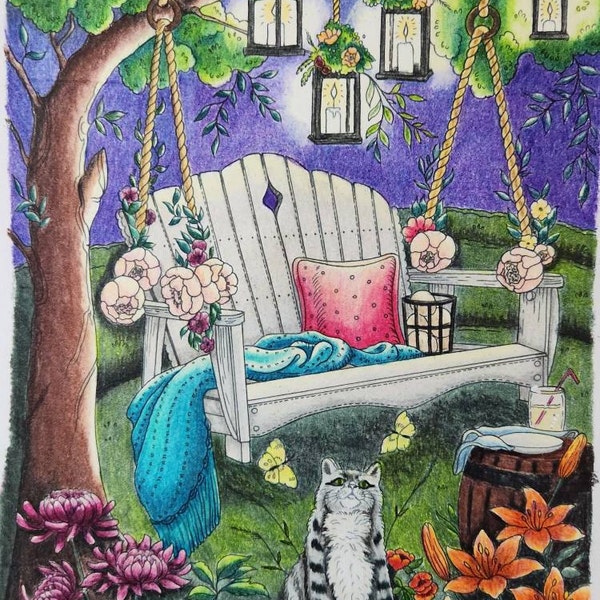 The Swings - Printable Adult Coloring Page From Favoreads (coloring ...