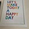 Let's Make Today A Happy Day Print Childrens Room Decor - Etsy UK